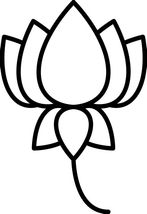 Flower Black And White Icon At Richard Peay Blog