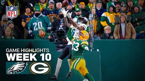 Philadelphia Eagles Vs Green Bay Packers Game Highlights 2025 Nfl Season Week 10 Youtube