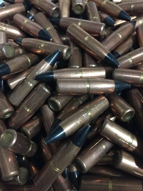 308 Armor Piercing M2 Ap 30 06 Black Tip Bullets Projectiles For Reloading
