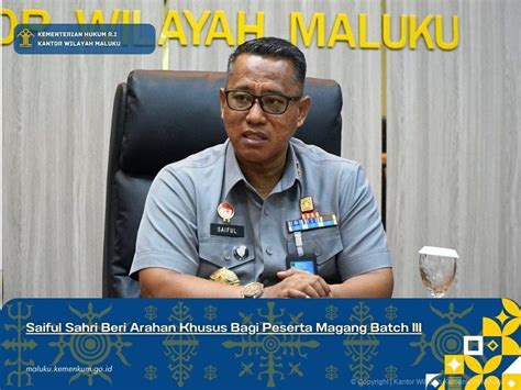 Saiful Sahri Beri Arahan Khusus Bagi Peserta Magang Batch Iii