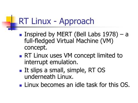 Ppt Rt Linux Powerpoint Presentation Free Download Id3211222