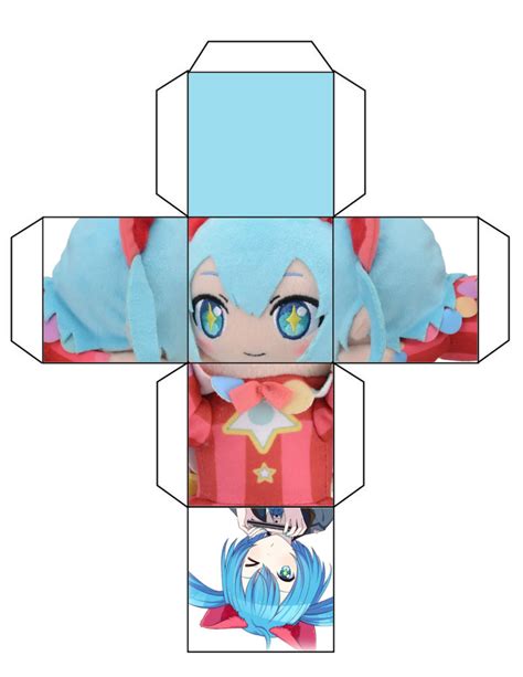 3 Cute Crafts Hatsune Miku Cubes Bro Wonderland Paper Crafts