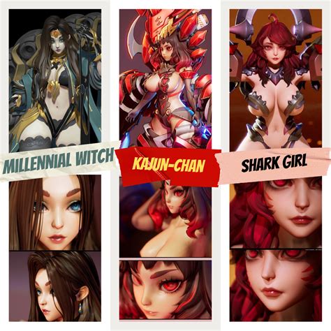 3 Main Chicks In My Realm OC Shred Tear Explosive Kajun R Lewdgames