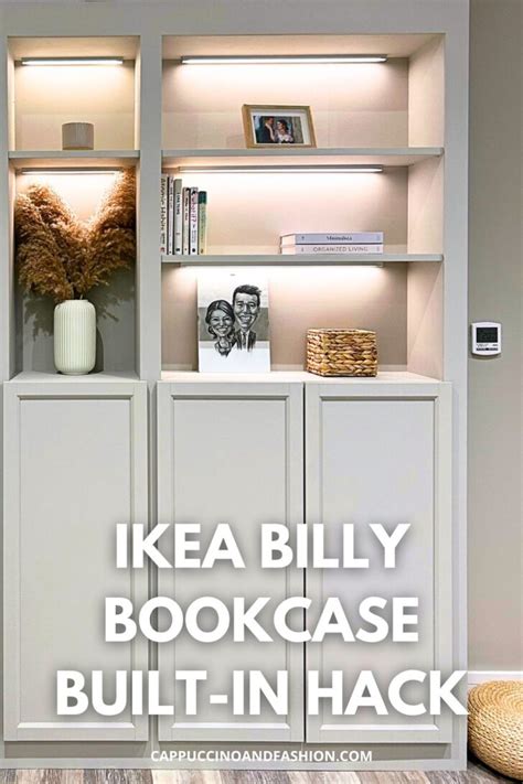 Ikea Billy Bookcase Hack Diy Built In Shelves Cappuccino And Fashion