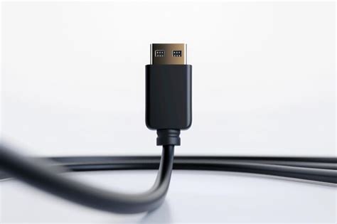 Premium Photo Type C Connector Cable Isolated On White Background