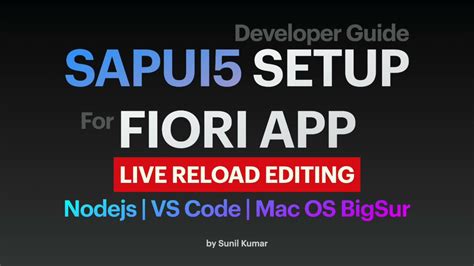 Sap Ui5 Setup Tutorial For Sap Fiori App Developer Openui5 Youtube