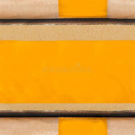 Seamless 4k Photo Texture Of Cardboard Paper With Orange Duct Tape