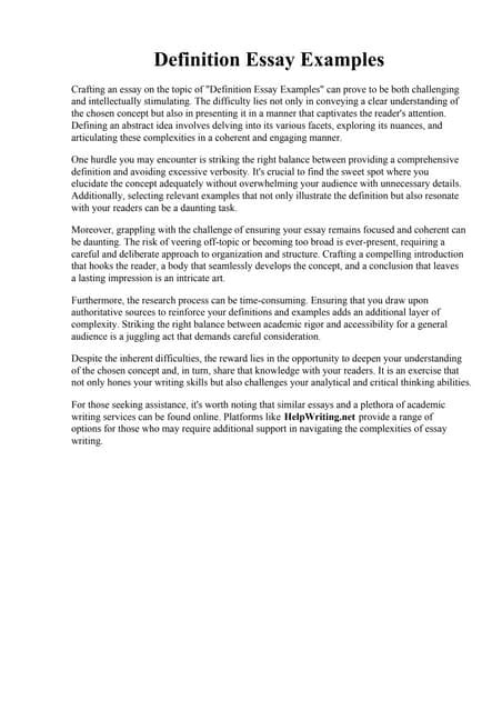 Definition Essay Examplespdf Hinduism Religion And Spirituality