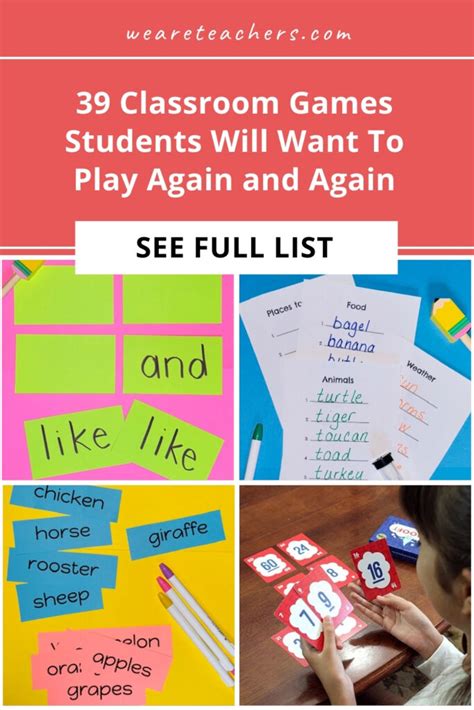 Games To Play In Your Classroom Classroom Games Top 10 Games To Play