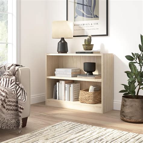 Bush Furniture Universal Small 2 Shelf Bookcase In Natural