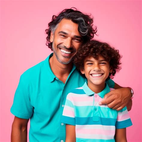 Pai E Filho Felizes Juntos Imagem Premium Gerada Com Ia