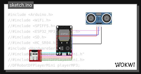HC SR04 2 Wokwi ESP32 STM32 Arduino Simulator