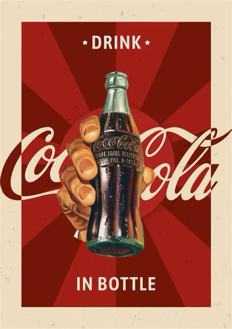 Retro Coca Cola Banner Cocacola Publicidad Creativa Anuncio Coca Cola Publicidades Vintage