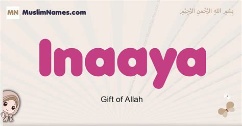 Inaaya Meaning Arabic Muslim Name Inaaya Meaning