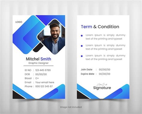 Premium Vector Creative And Clean Modern Professional Vector Id Card