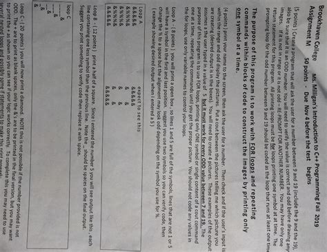 Solved Do Not Print Any Spaces Between The Symb For Spaces
