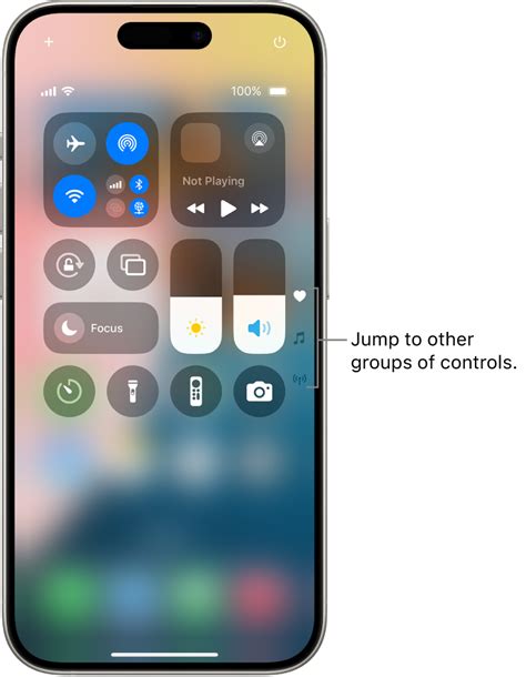 Use And Customize Control Center On Iphone Apple Support Kw