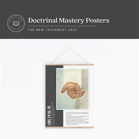 New Testament Doctrinal Mastery Digital Posters 85x11 11x14 And