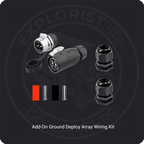 Solar Array Wiring Kit Single Dual Ground Deploy Array Options Explorist Life