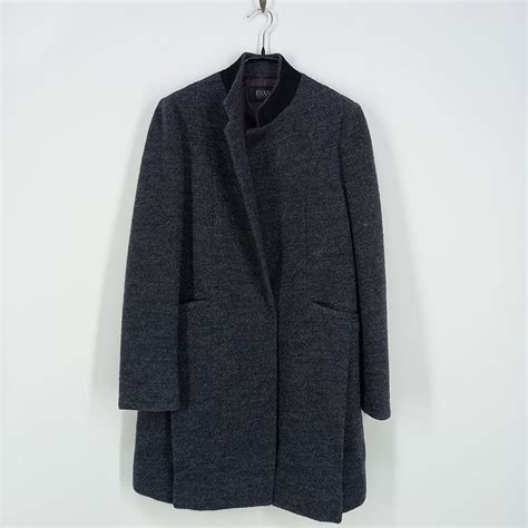 리안 여성 넥배색 원후크 모직코트 다크그레이 55 헬로마켓