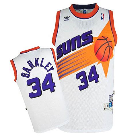 Charles Barkley Phoenix Suns 34 White Soul Stitched Jersey