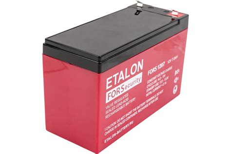 Аккумулятор премиум Etalon Fors 1207 12 В 7 Ач Etalon Battery 00