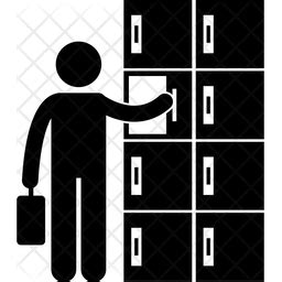 Locker Icon Download In Glyph Style