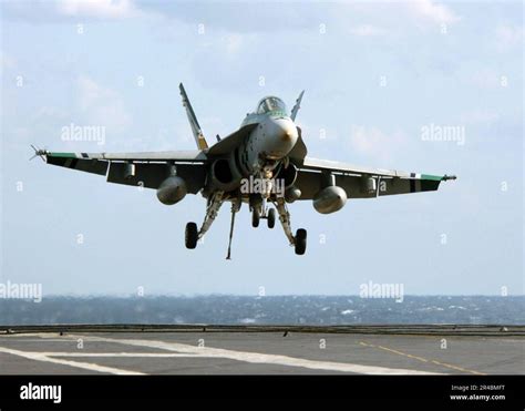 Us Navy An F A 18c Hornet Assigned To The Dambusters Of Strike Fighter Squadron One Nine Five