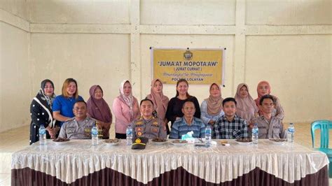 Jumat Curhat Polsek Lolayan Bolaang Mongondow Peredaran Miras Jadi Keluhan Masyarakat