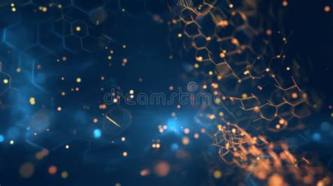 Digital Firewall Protection With Glowing Particle Network Generative Ai Stock Illustration