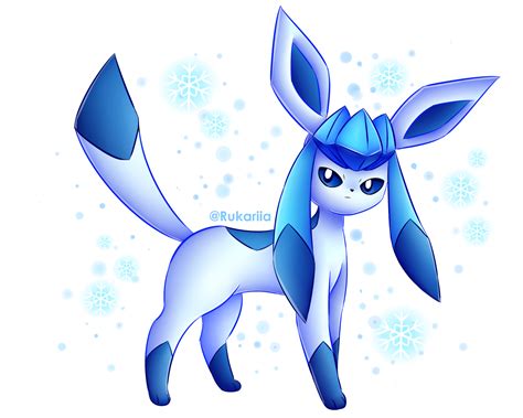 Shiny Glaceon By Rukariia On Deviantart