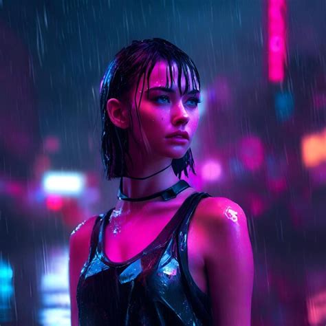 Premium Photo Beautiful Woman In The Rain