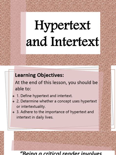 Understanding Hypertext And Intertextuality Pdf Intertextuality Hypertext