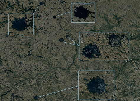 Possible Group Of Impact Craters In Northern Quebec Rimpactcraters