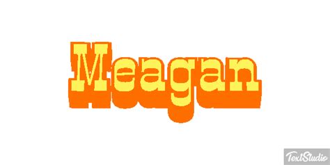 Meagan Name Animated  Logo Designs