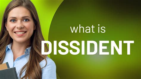 Dissident What Is Dissident Definition Youtube