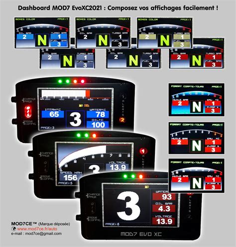 Mod7 Racing Nouveau Dashboard Mod7 Evoxc2021 Canbus