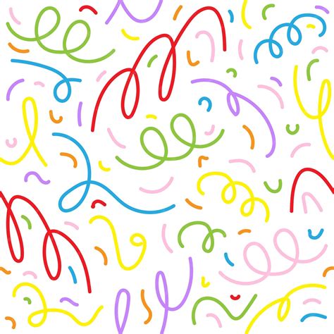 다채로운 라인 색종이 벡터 원활한 패턴 프리미엄 벡터