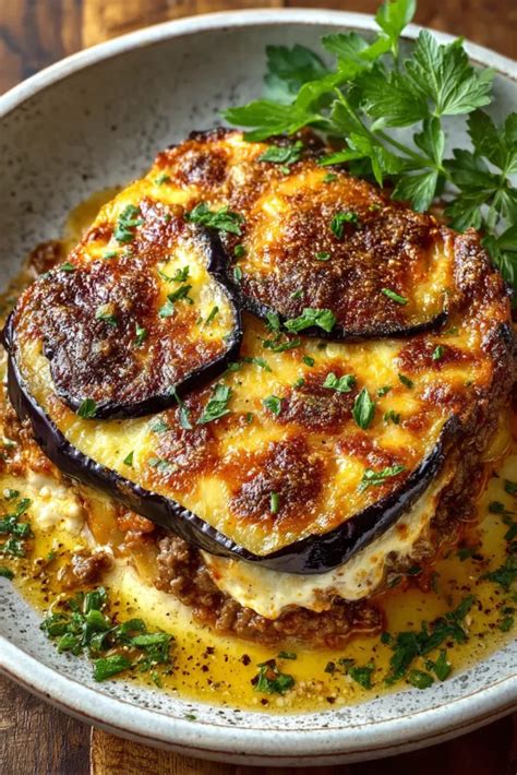 Traditional Greek Baked Moussaka Simple And Class