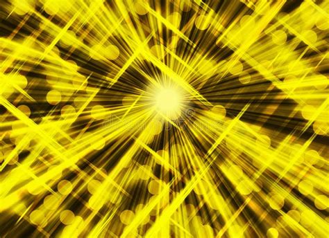 Sunshine Rays Texture Backgrounds With Bokeh Bubbles Stock Illustration