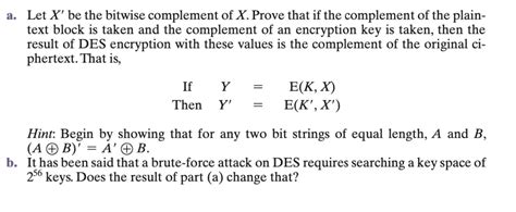 Solved A ﻿let X ﻿be The Bitwise Complement Of X ﻿prove
