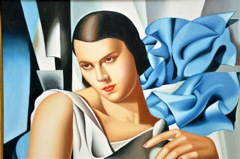 Pair Of Vintage Oil Paintings In The Manner Of Tamara De Lempicka