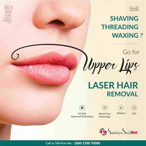 Upper Lip Laser Hair Removal Sakhiya Skin Clinic