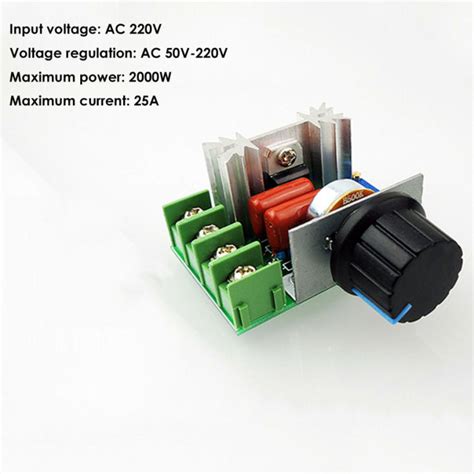 Ac 220v 2000w Scr Voltage Regulator Led Dimming Dimmers 2000w High Power Motor Speed Controller