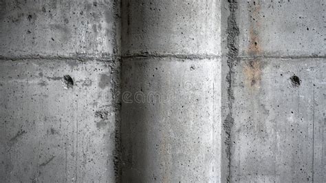 Concrete Column Texture Industrial Surface With Weathered Cement
