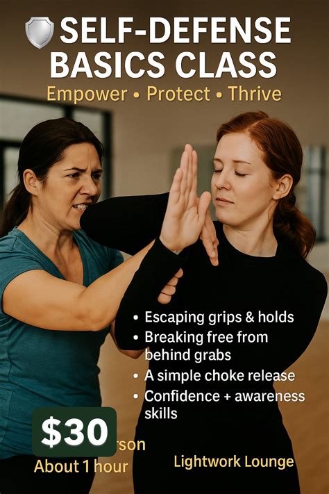 Womens Self Defense Basics Class