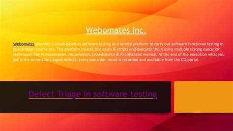 Defect Triage In Software Testingpdf