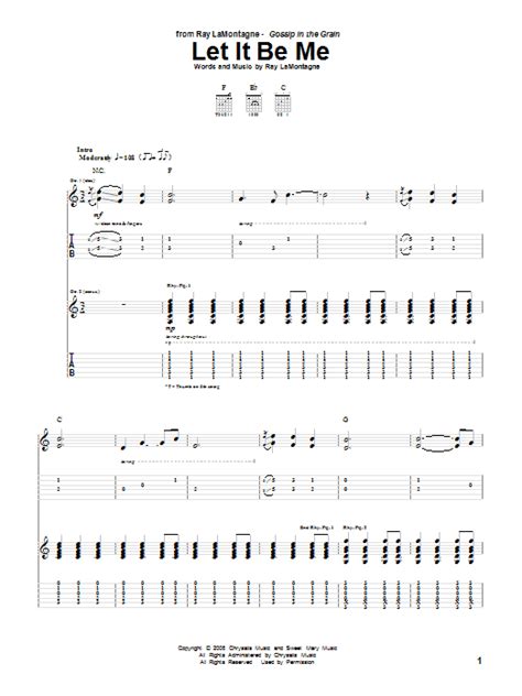 Let It Be Me Sheet Music Direct