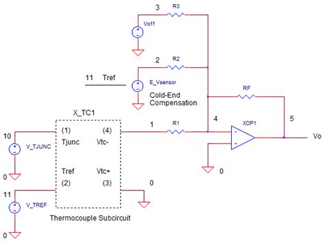 K Type Thermocouple Circuit Diagram