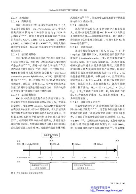 Gitelman综合征诊疗中国专家共识2021版 指南规范共识 药讯中心 湖南药事服务网